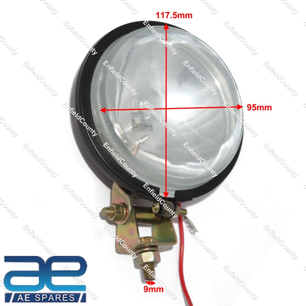 Halogen Fog Lamps Steel Body & Glass For Motorcycle Jeeps Tractor AEs ...