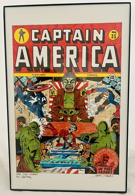 Joe Simon Grandson Jesse Simon Signed Original Comic Art Captain ...