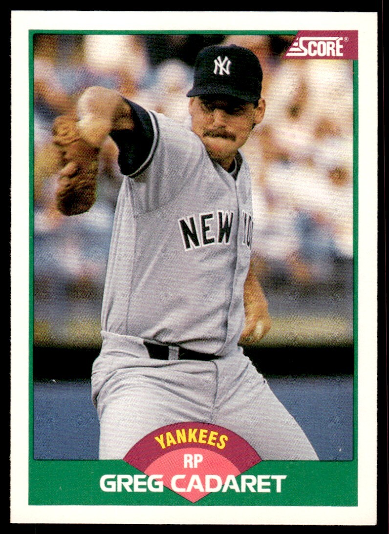 1989 Score Baseball Card Greg Cadaret New York Yankees #69T | eBay