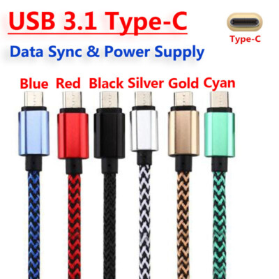 Braided USB Type-C Adapter Cable Charger For Oppo A3X 4G A80 K12 PLUS ...