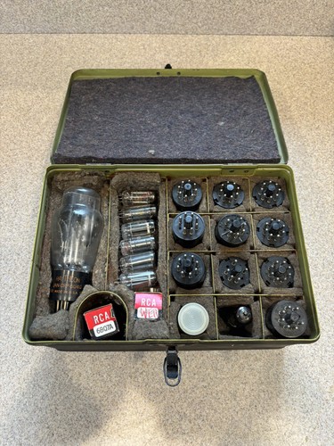 WWII SPARE PARTS BOX BX-31-A W/ TUBES For SCR284 Radios U.S. Army ...