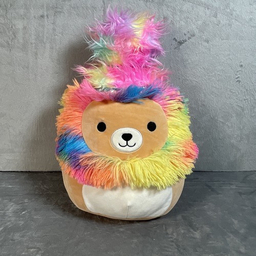 KellyToy Squishmallow Leonard the Lion Squish-Doos 14" Plush Rainbow ...