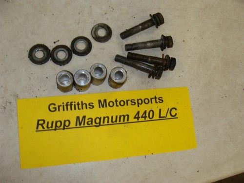 1976 77 78 RUPP MAGNUM 440 l/c XENOAH motor engine mount bolts collar ...