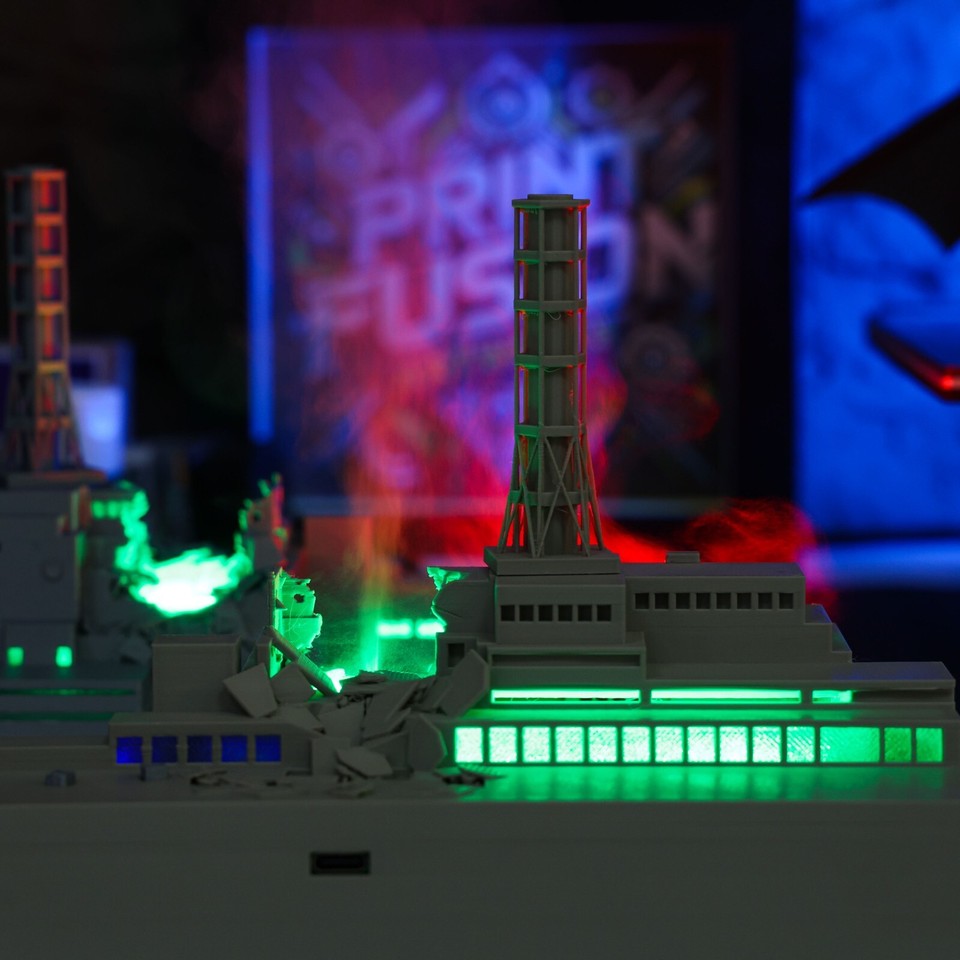 Chernobyl Plant Disaster Catastrophe Humidifier 3D Print LED Light Desk ...