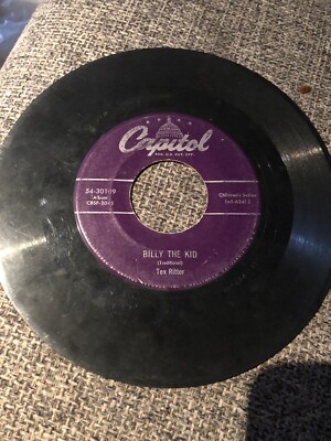 Tex Ritter- The Pony Express 45 Record-MULTIPLE 45 records SHIP FREE ...