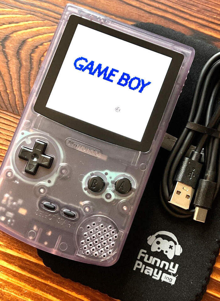 FPGBC Gameboy Color GBC Funnyplaying IPS Screen USB-C Rechargeable ...