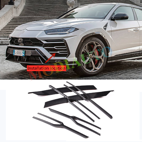 Dry carbon front bumper Grill Strips Cover Trim For Lamborghini Urus ...