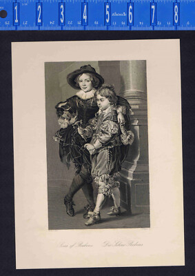 Albert and Nicholas, The Sons of Peter Paul Ruben -1850 Engraving | eBay