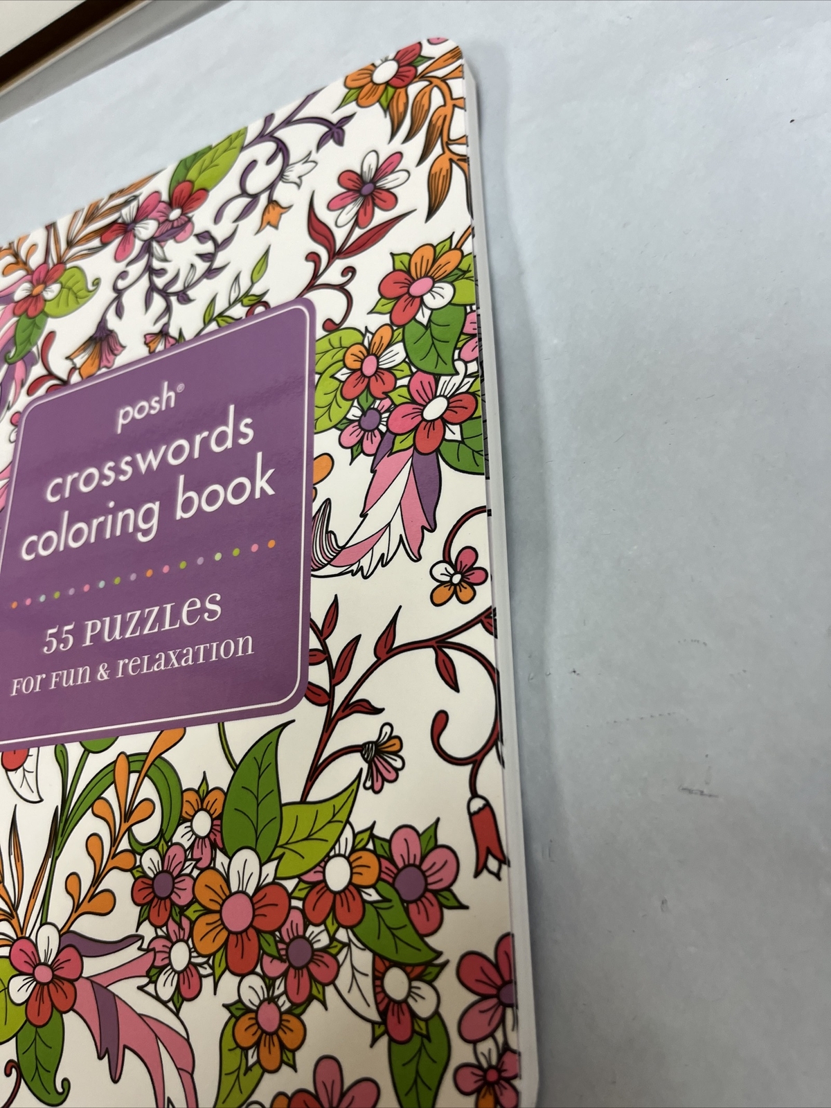 Posh Crosswords Adult Coloring Book : 55 Puzzles for Fun and Relaxation ...