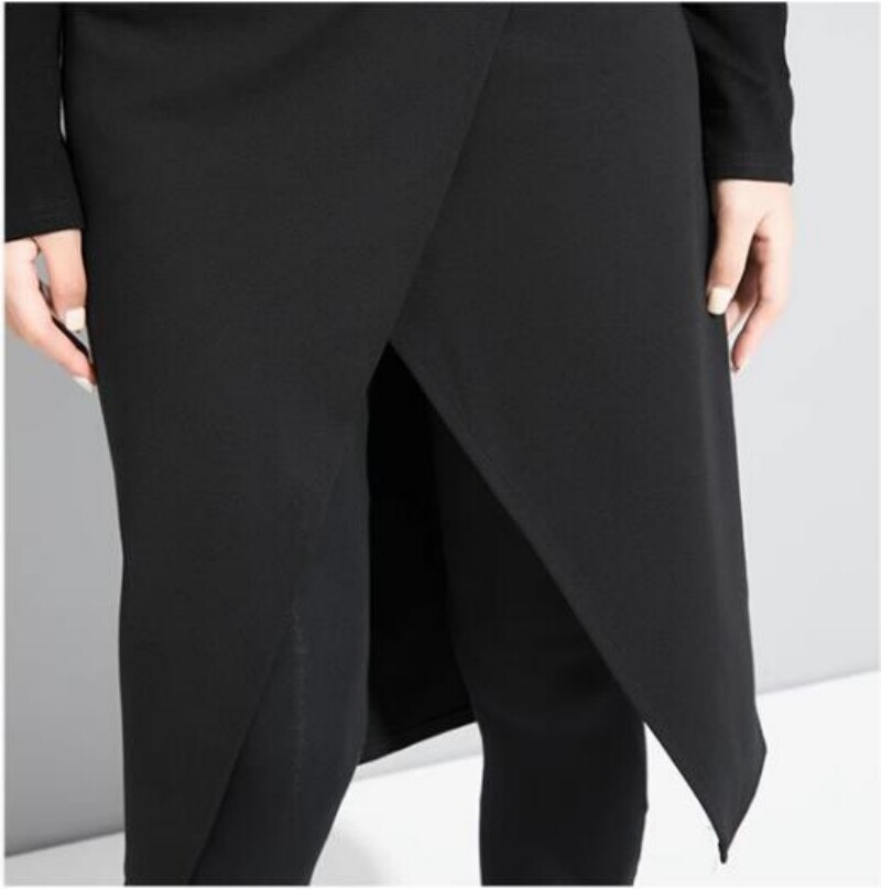 Autumn Winter women's casual straight leg pants loose and irregular ...