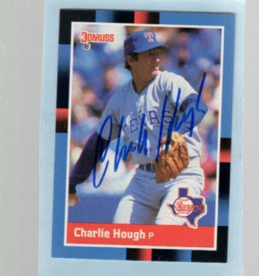 Autographed Charlie Hough 1988 Donruss Rangers Signed | eBay