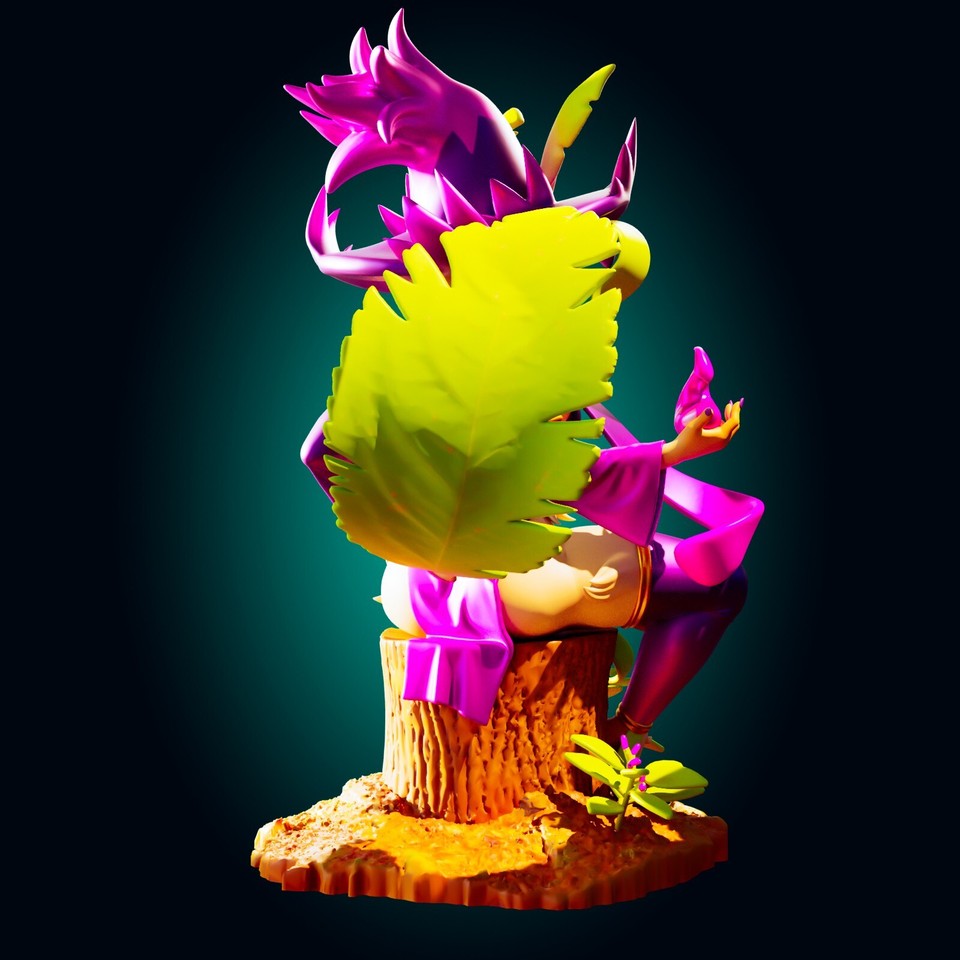 Magical Witch Leafeon Furrymon 1/7 Scale Figure Resin Model Garage Kit ...