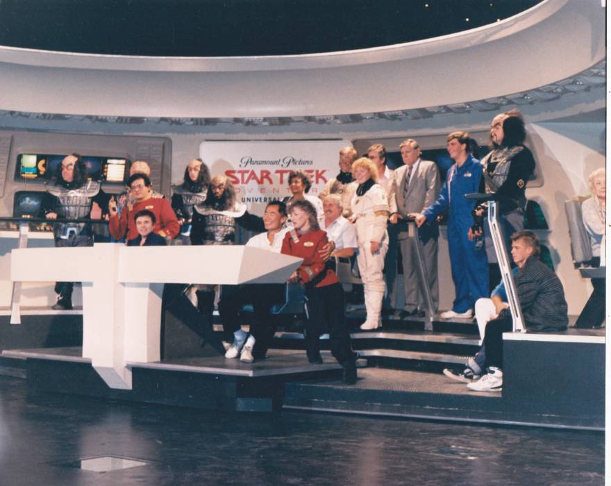 1986 UNIVERSAL STAR TREK press event 8x10 Gene Roddenberry & Gene ...