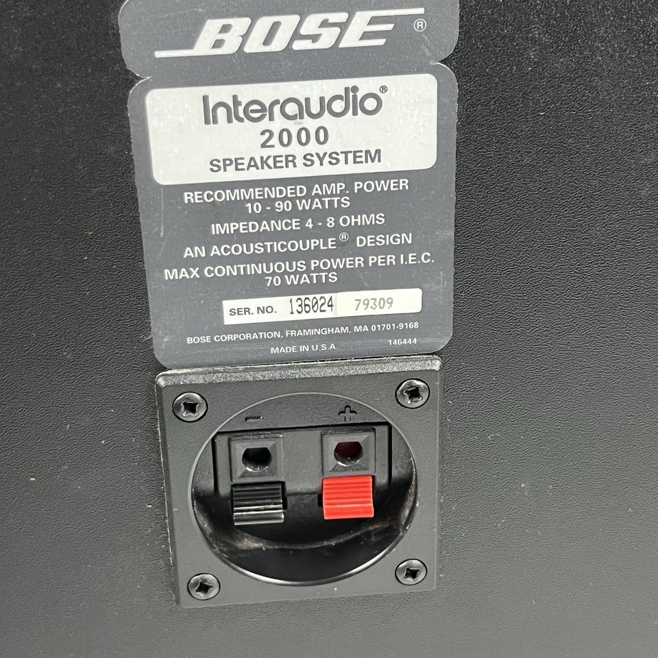 2x BOSE Interaudio SA-2000 Speakers Pair Tested Works | eBay