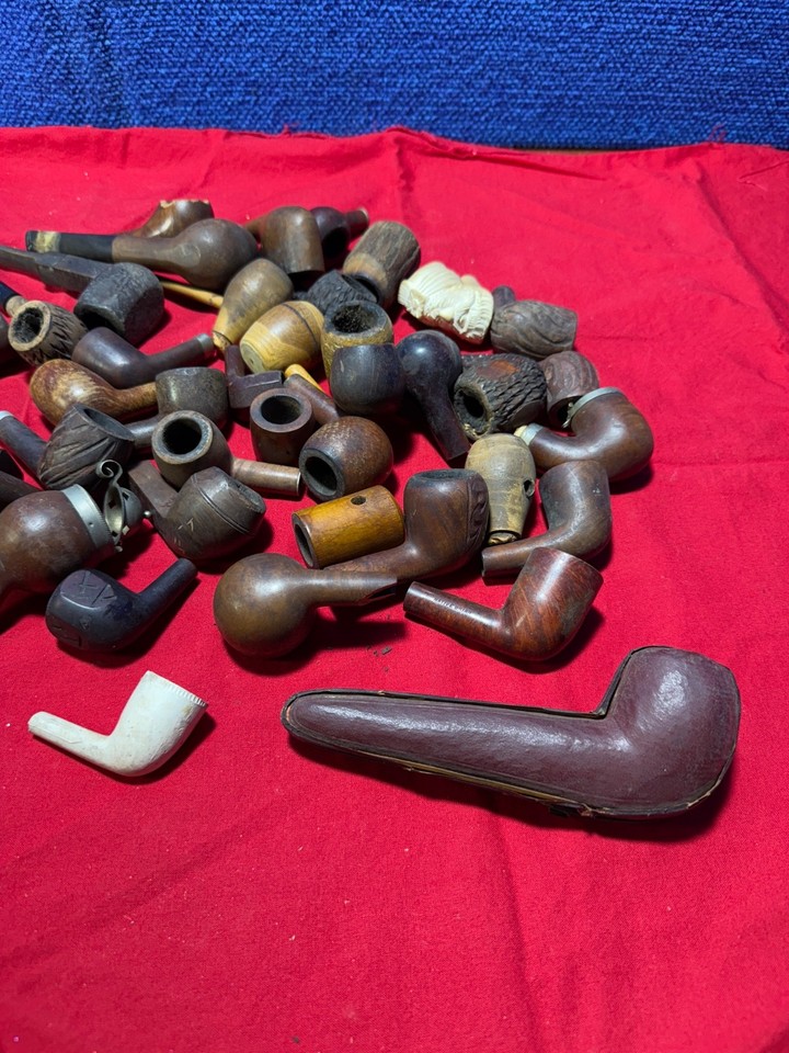 Large Lot Vintage Tobacco Pipe Bowls Parts Repair Estate Briar & Mixed ...