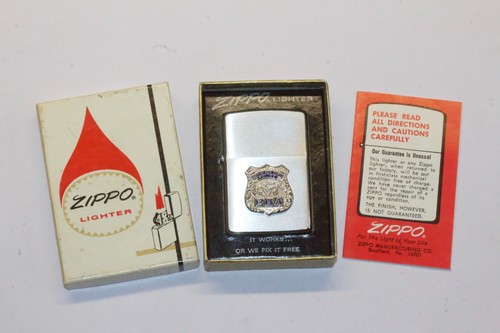 Zippo Lighter 1969 NYPD PBA- (New York City Police Department)- New In ...