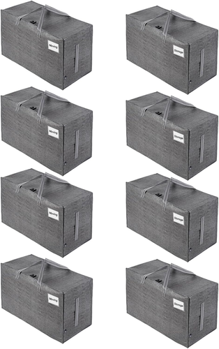 8 Pack Moving and Storage Bags, Heavy Duty, Alternative to Moving Boxes ...