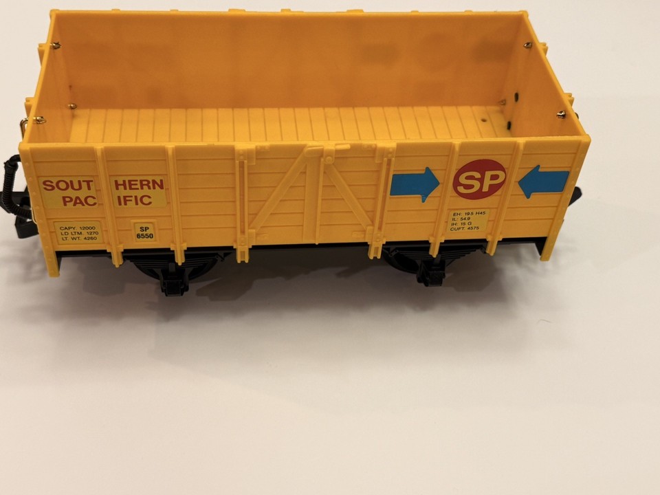Echo Toys Classic Rail Southern Pacific Yellow Gondola Train Car G ...