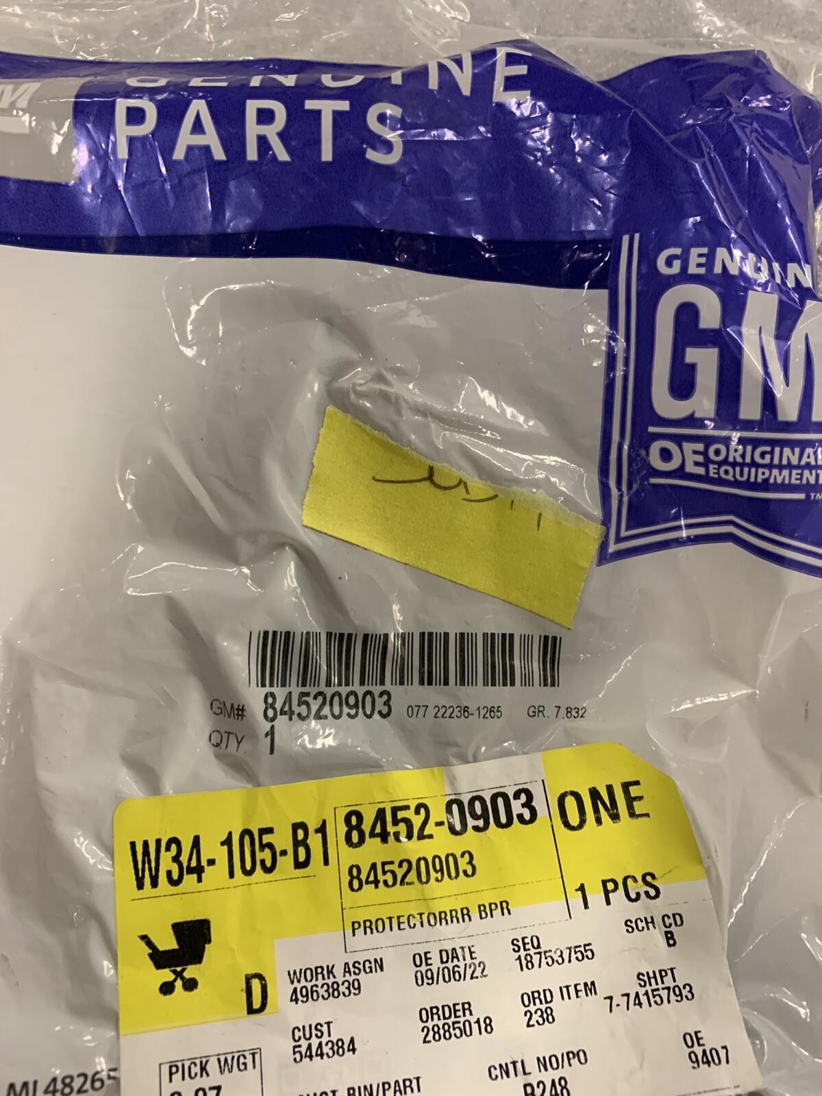 GM OEM 19-21 Sierra 1500 Rear Bumper Components-Protector Right ...