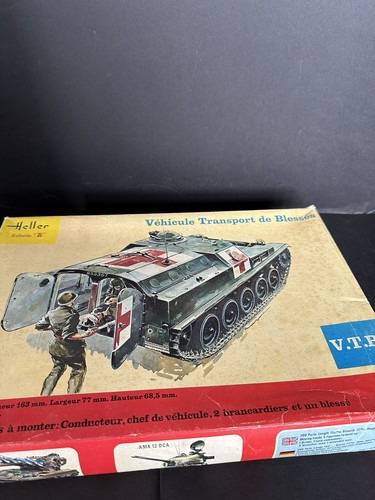 Vintage 70’s Heller 1:35 VCA Vehicule Transport De Blessés Plastic ...