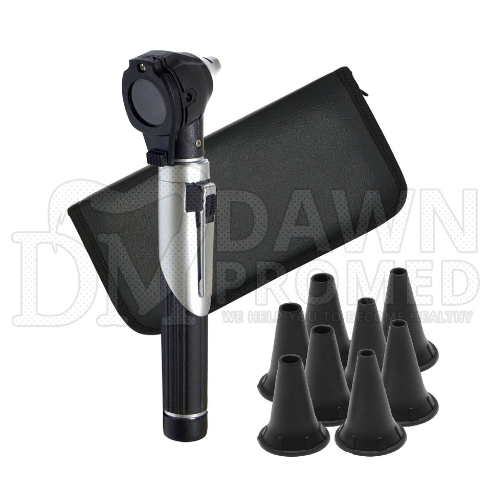 Fiber Optic Otoscope & Ophthalmoscope Examination LED Diagnostic ENT ...