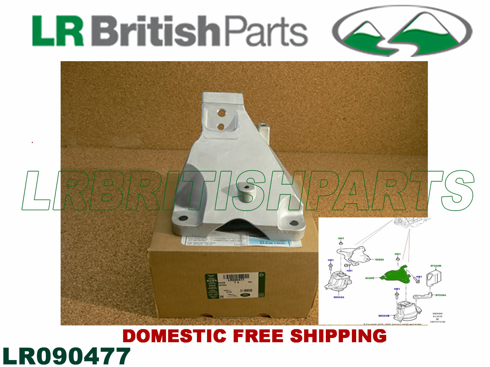 GENUINE LAND ROVER ENGINE MOUNT BRACKET LH RANGE ROVER VELAR LR090477 ...