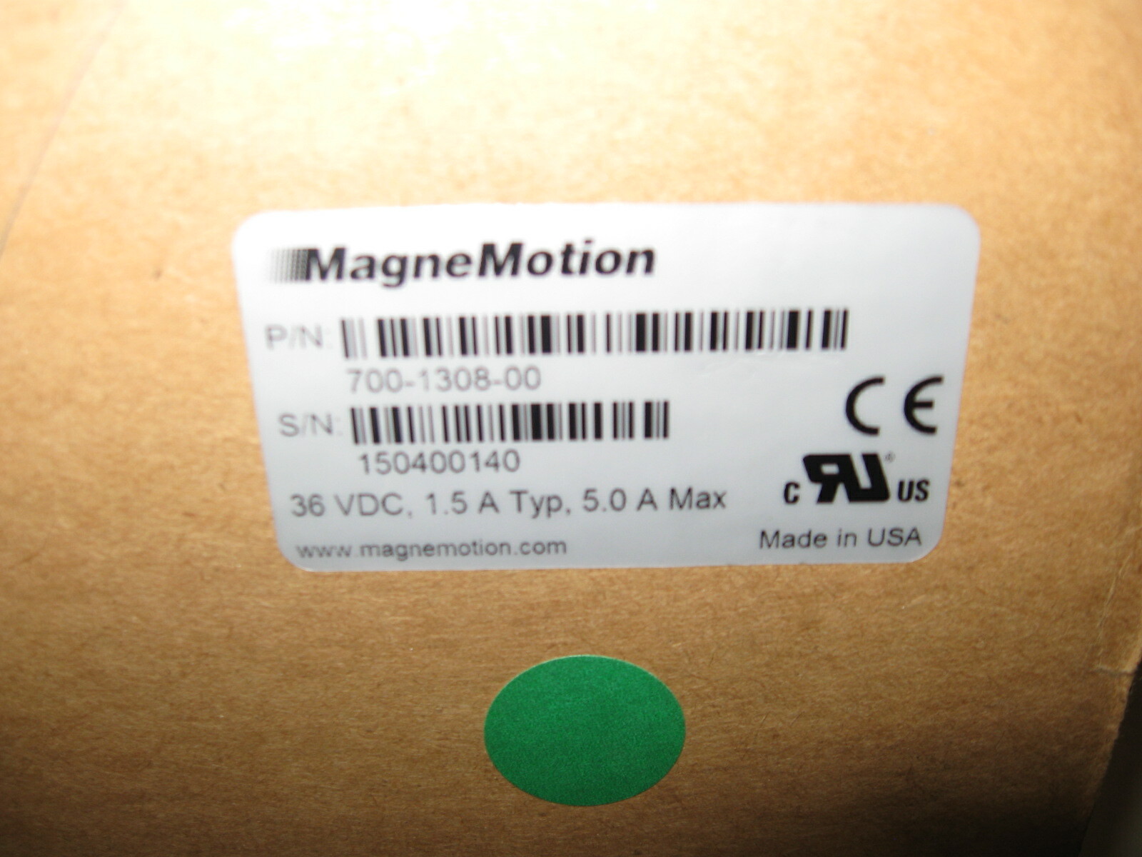 NEW Magnemotion MagnaMover Lite Magnet Base Motor 36 VDC # 700-1308-00 ...