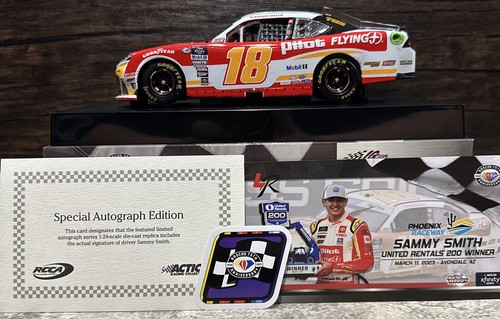 2023 SAMMY SMITH AUTOGRAPHED PILOT FLYING J FIRST WIN PHOENIX 1/24 ...