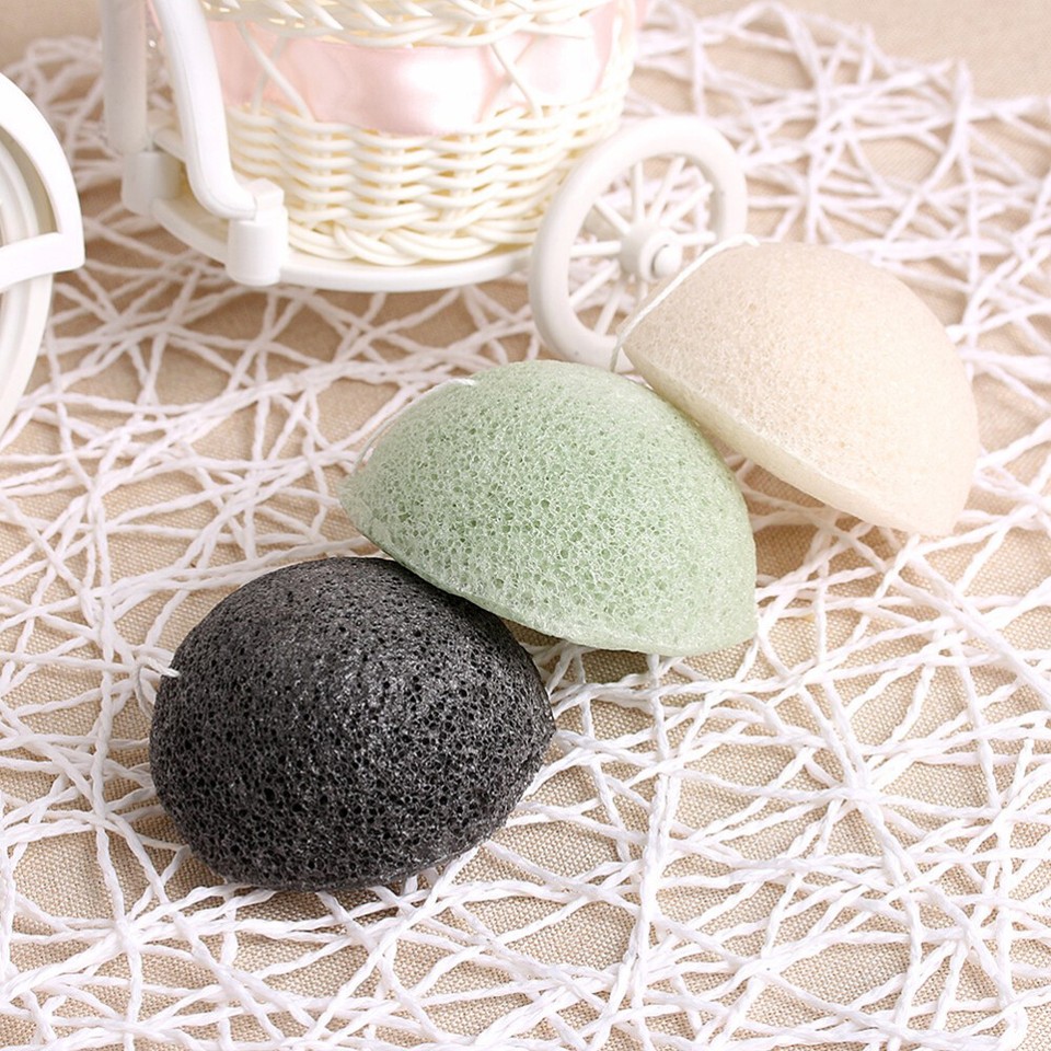 Facial Scrub Exfoliator Pads Scrubber Face Sponge Charcoal Cleaning ...