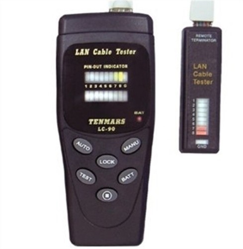 RJ45 (8P8C) Lcd Display Lan Cable Tester Input/Output Tenmars LC-90 qr ...