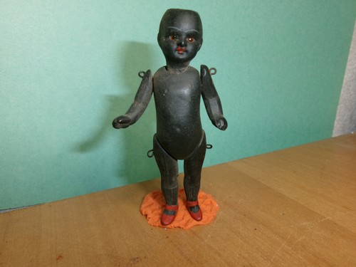 Antique Dolls Germany doll african with glass eyes 1910- miniatur | eBay