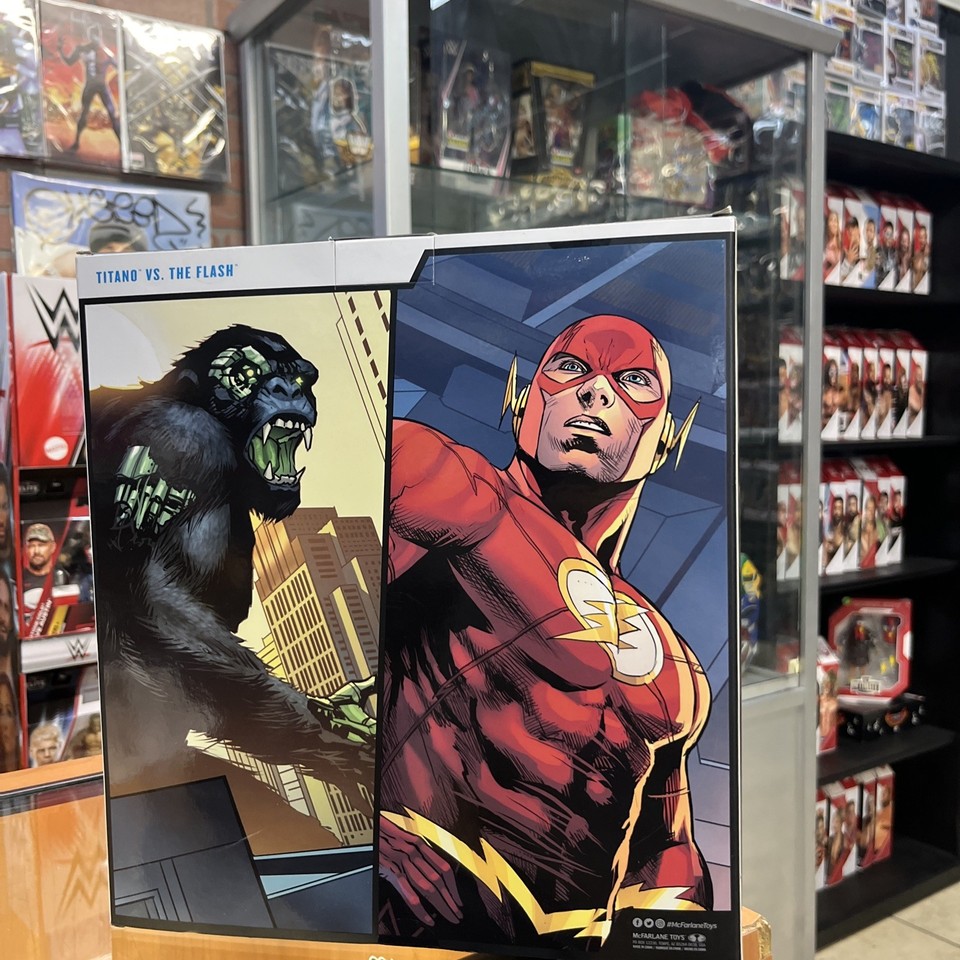 DC Universe Titano Vs Flash Action Figure Set New Sealed 2025 Ape | eBay