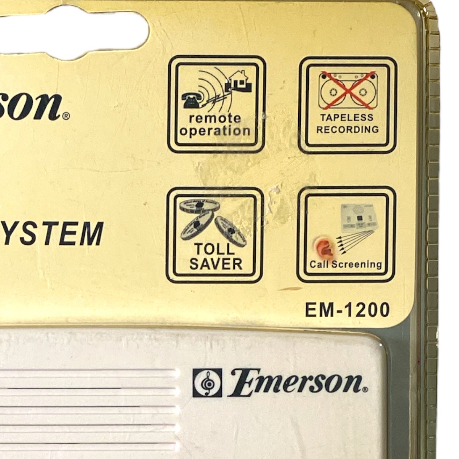 Emerson+Digital+Answering+System+Answer+Machine+EM1200+Old+Stock for ...