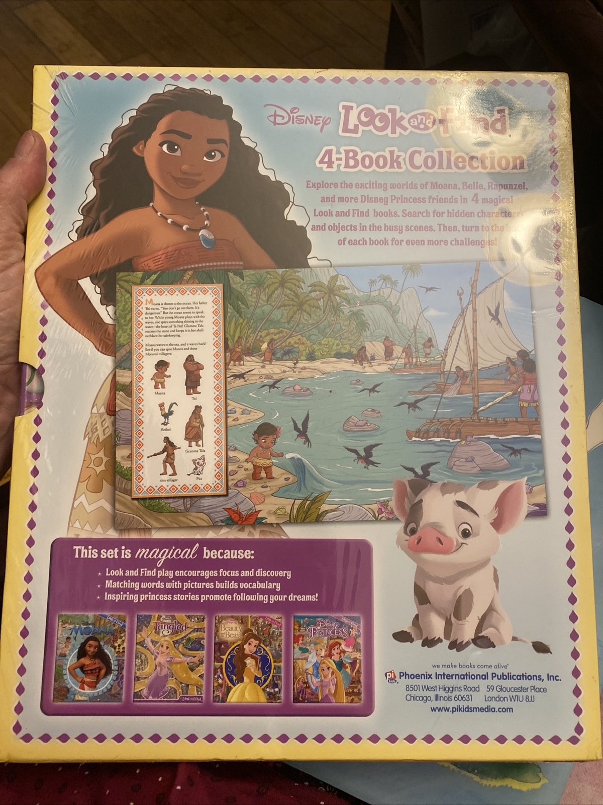 Disney: Look and Find 4-Book Collection by PI Kids (2019, Hardcover ...