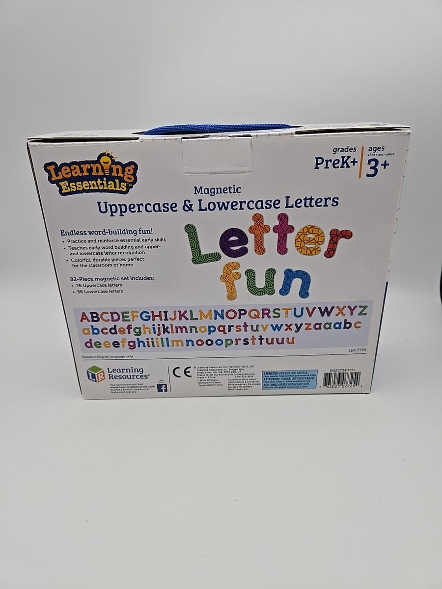 Learning Resources Magnetic Uppercase Lowercase Letters Set Of 82