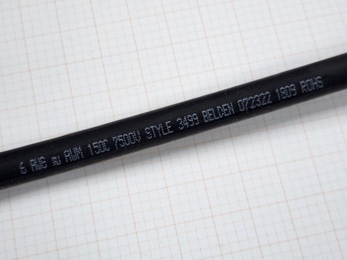 Belden 37506 #6awg High Temperature High Voltage Lead Wire 150C 7.5kV ...