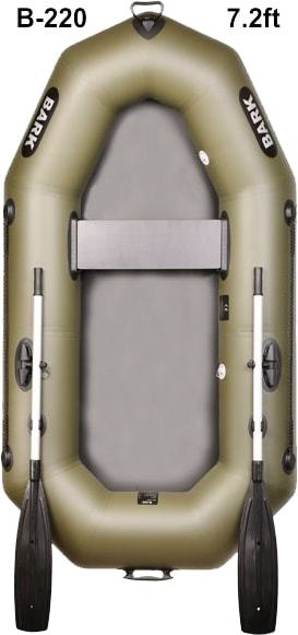 Inflatable Boat BARK Dinghy 6.2-9.2ft Fishing Boat PVC Floor | Slatted ...