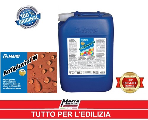 ANTIPLUVIOL W 10KG MAPEI IMPREGNANTE IDROREPELLENTE SILICONICO ACQUA ...
