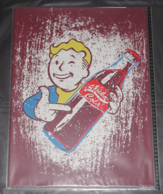 Fallout Nuka Cola Lithograph Vault Boy Screenprint Art Print Official ...