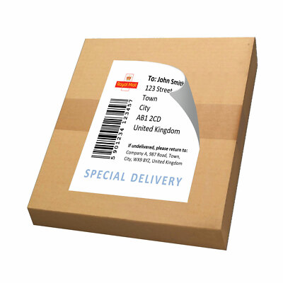 A4 White MATT Self-Stick / Sticky Back Printing Paper Mailing Label ...