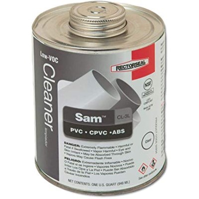 Rectorseal 55934 Quart Cl-3L Low-Voc Pvc, Cpvc, Abs Cleaner | eBay