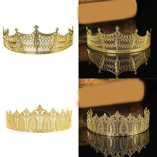 Baroque Arabian Style Metal Crown Carnivals Hairband Wedding Party ...