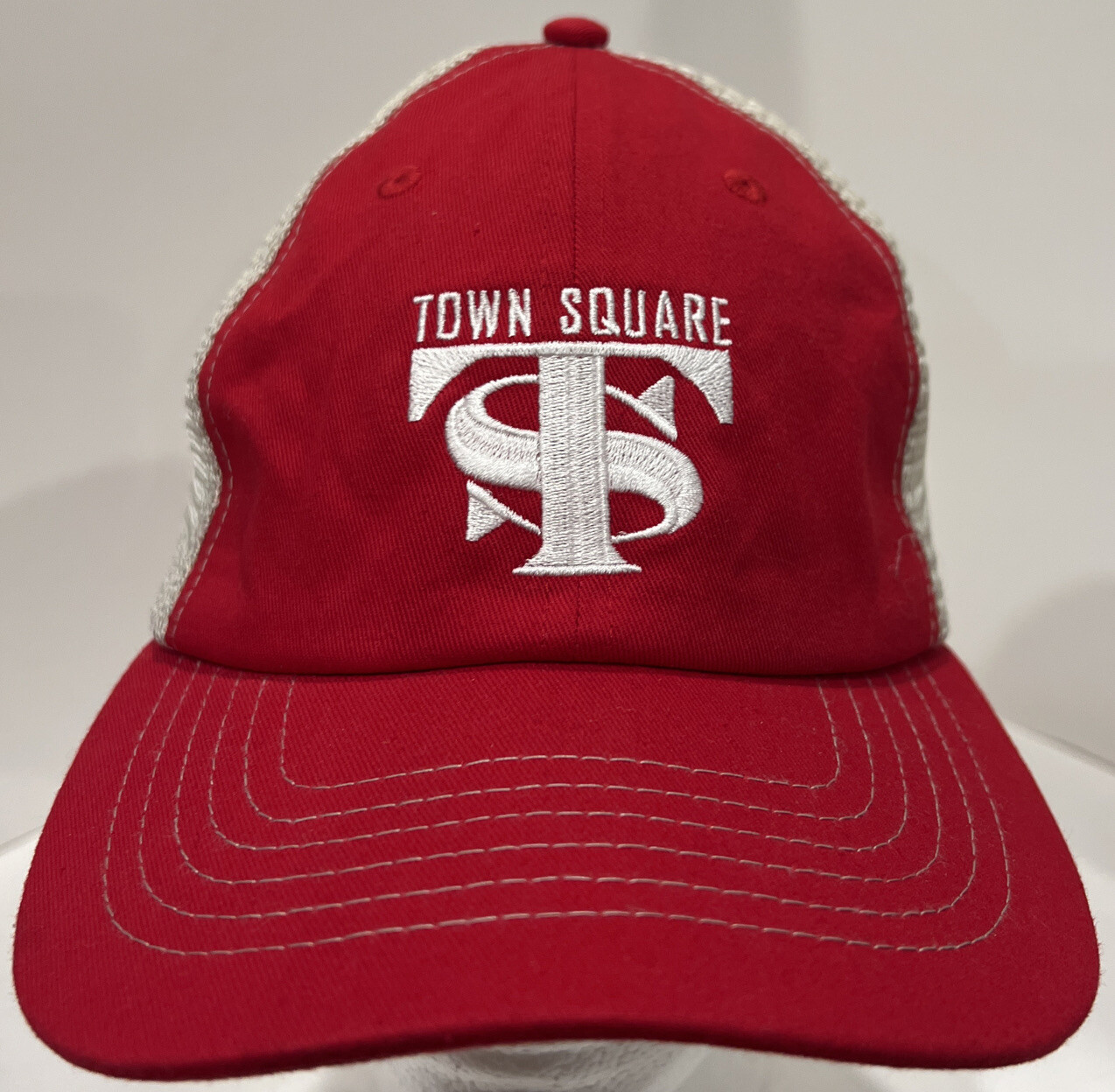 Town Square Pub & Grub Beer Milk Side Groceries Mesh Strapback Baseball ...
