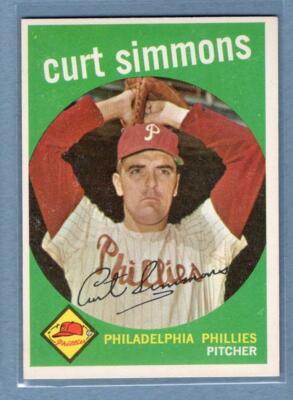 1959 Topps #382 Curt Simmons EX-MT GO200 | eBay