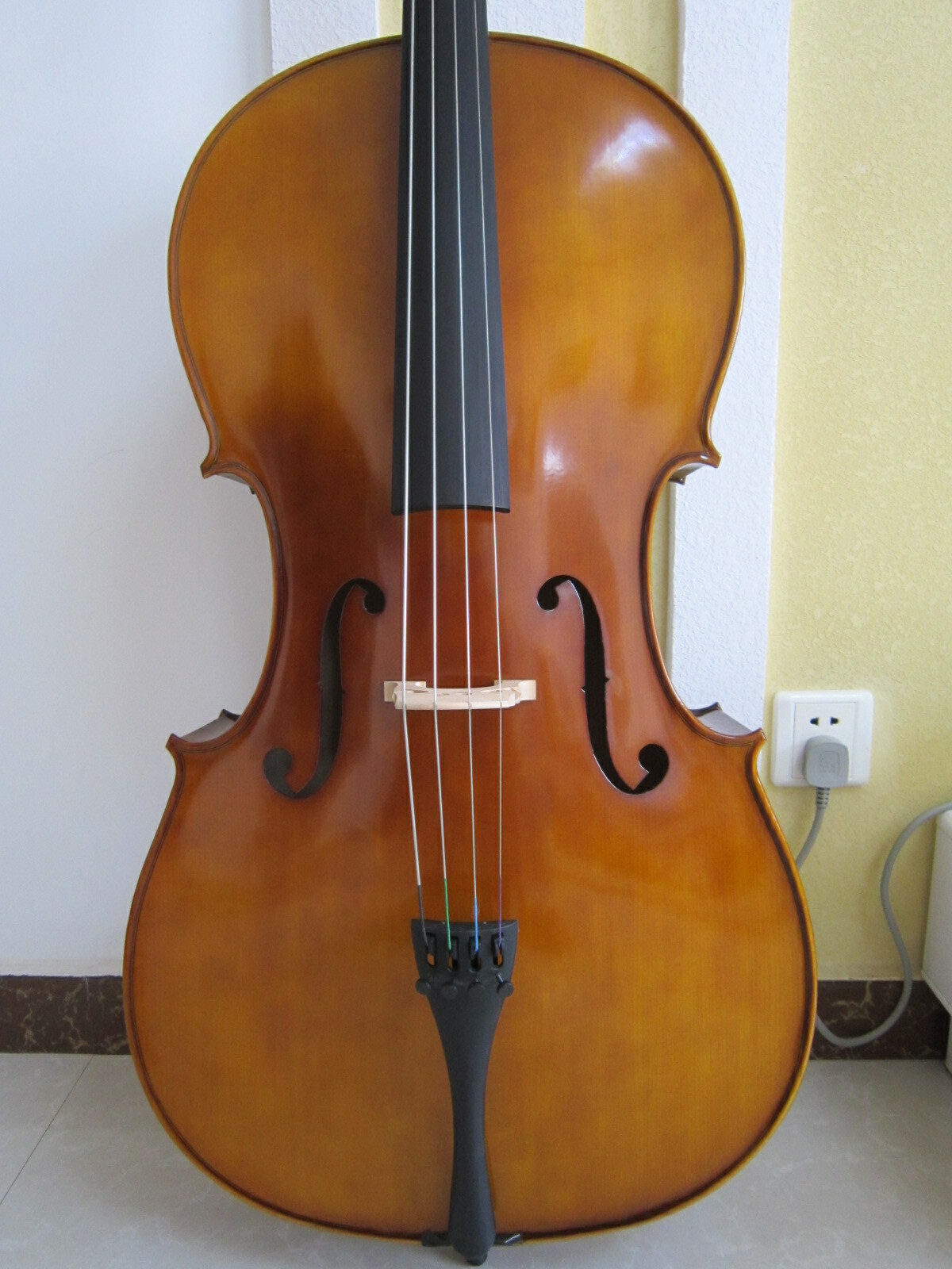 New 4/4 Cello Full Size Maple Spruce Hand made Cello Ebony Fittings ...