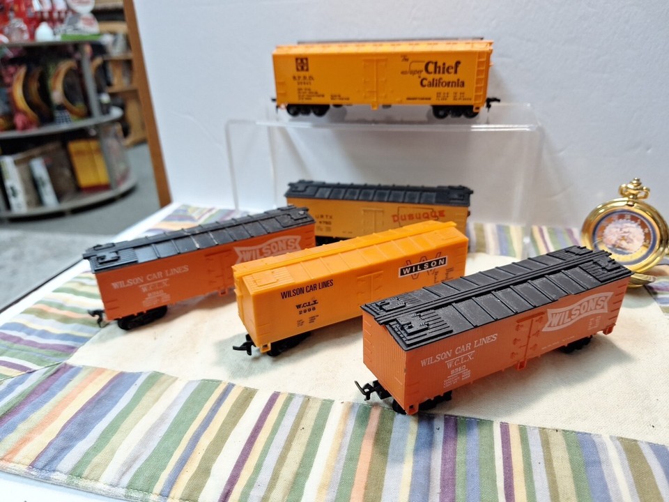 Ho Trains Lot Of 3 Wilson's Car Line Freight Cars | eBay