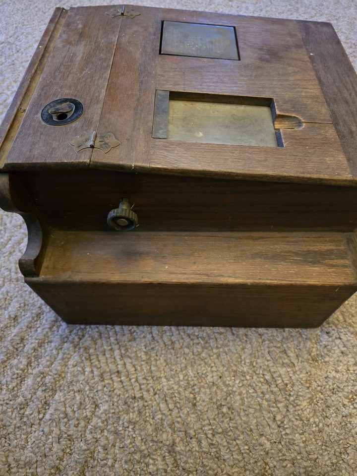 Antique G.H. Gledhill & Sons Ltd. Mahogany Cash Till Drawer With ...