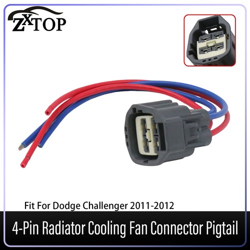 4 Pin Radiator Cooling Fan Connector Pigtail For Ford Mustang 2005-2013 ...