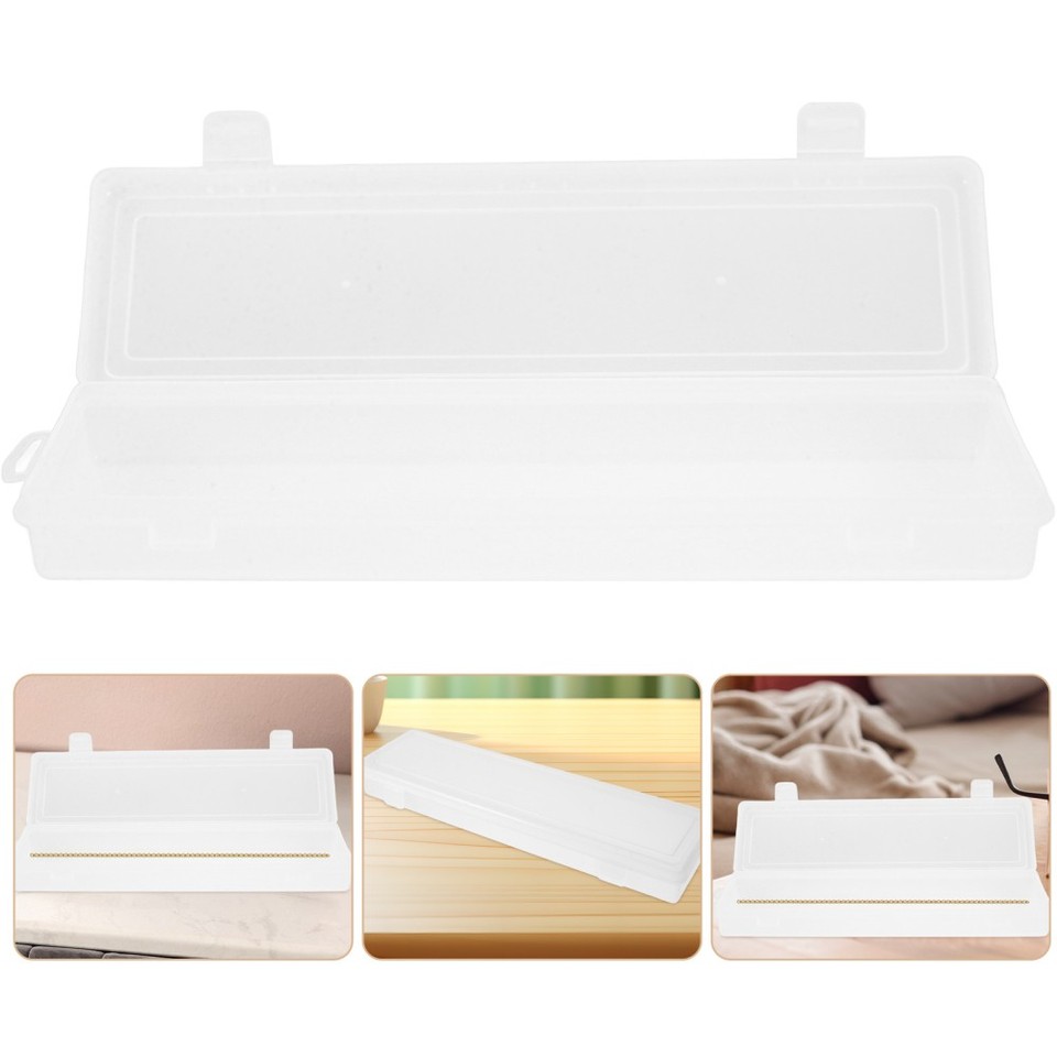 2 Pcs Tackle Storage Box Container Jewelry Stackable Rectangular | eBay ...