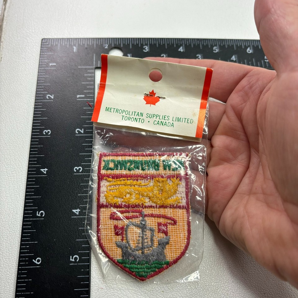 Vintage In Package NEW BRUNSWICK Canada Patch (Canadian Province) 41V ...